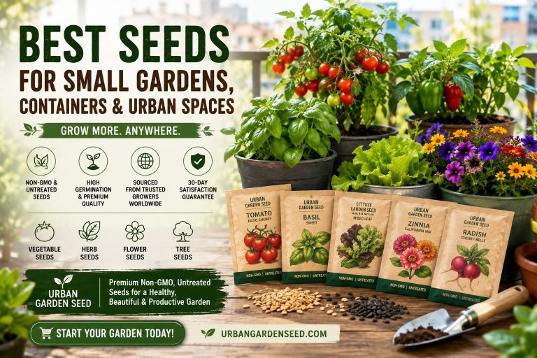 Best Seeds for Small Gardens, Containers, and Urban Spaces – Urban ...